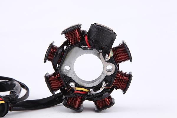 8 poles coils magneto Stator Assembly Type-2 GY6 50CC Stator & Rotor ...
